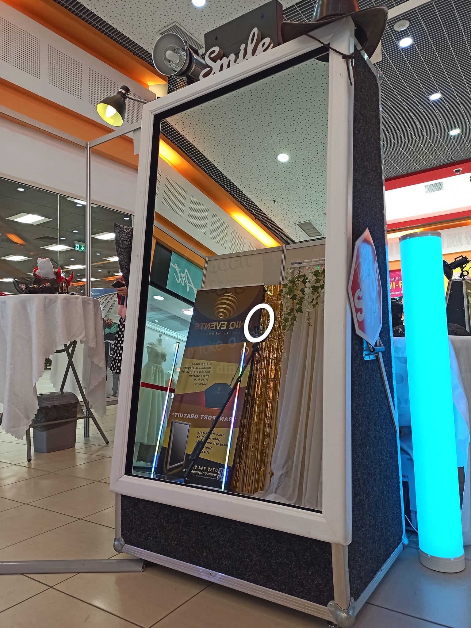 UNIQ Events - Oglindă fotografică - Videobooth 360 - Fum greu